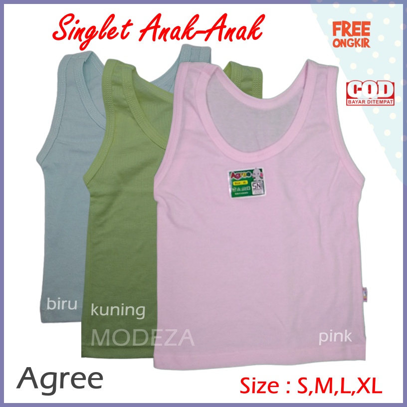 Jual Singlet Kaos Dalam Anak Agree Kids Warna SG ST01 | Shopee Indonesia Jual Singlet Kaos Dalam Anak Agree Kids Warna SG ST01 | Shopee Indonesia