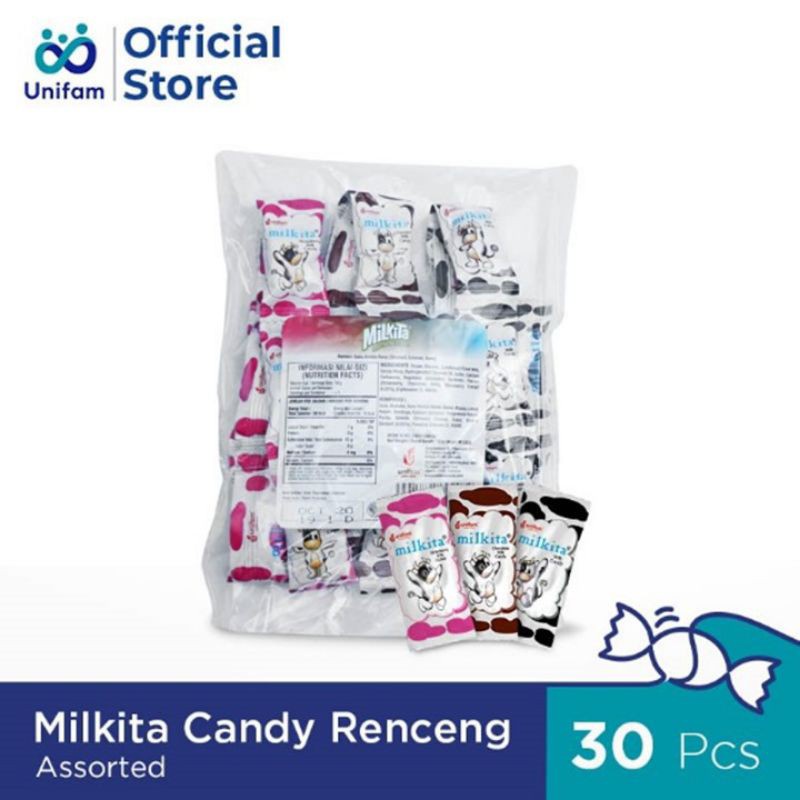 Jual Milkita Candy Renteng 30s BARCODE 8997878002972 permen | Shopee ...