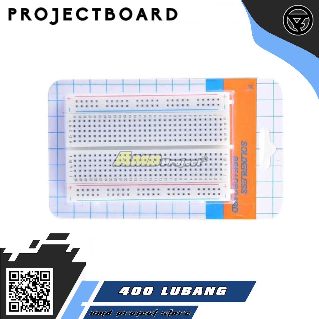 Jual Mini Protoboard Breadboard Project Board 400 Tie Point lubang Titik | Shopee Indonesia