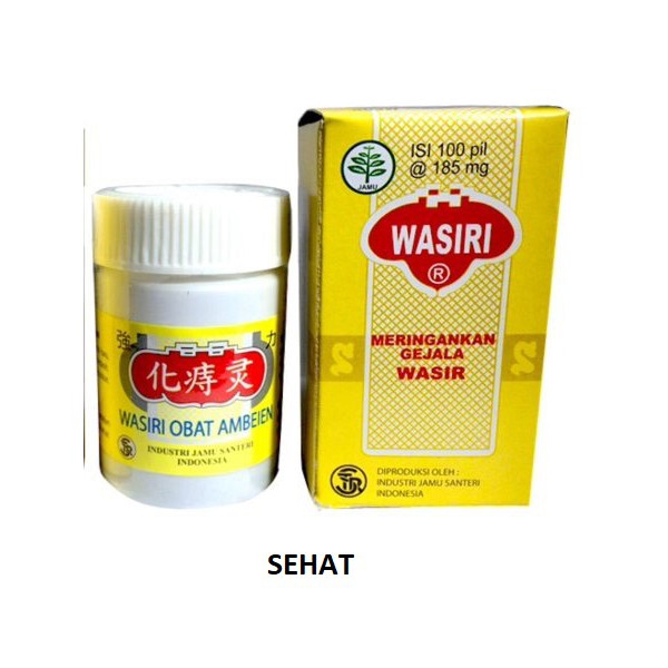 Jual Wasiri obat ambein obat wasir isi 100 pil rekomendasi Sinshe ...