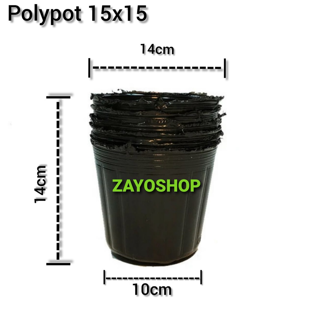 Jual Polypot 15 x 15 polybag cetak bentuk pot semai bibit tanaman ...