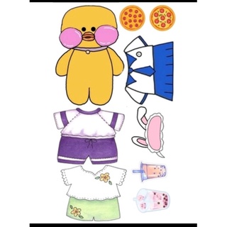 Jual paper duck kertas anti air/mainan viral tiktok/bongkar pasang baju ...