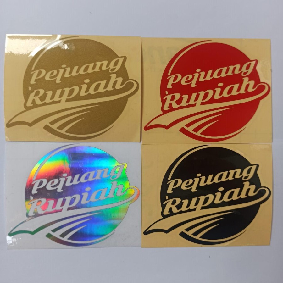 Jual cutting Stiker sticker pejuang rupiah mobil motor wallpaper helm ...