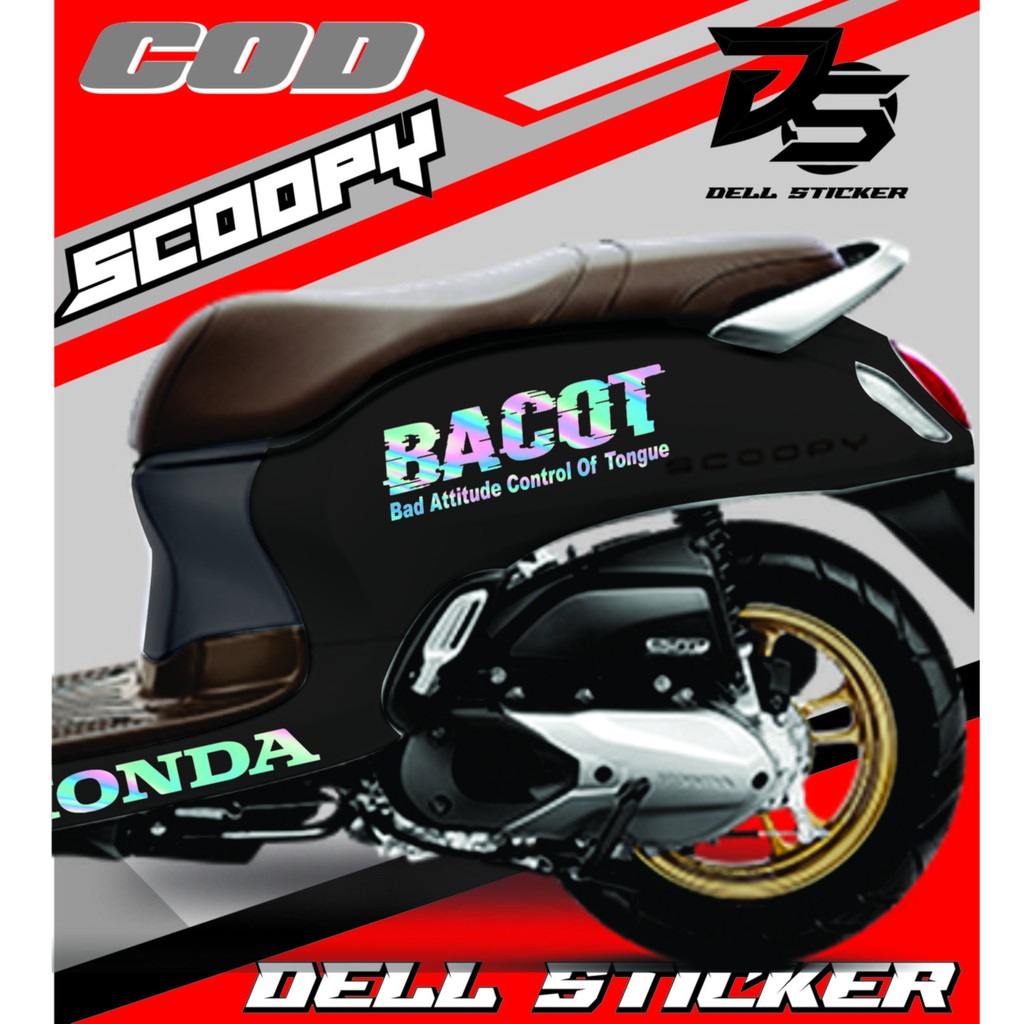 Jual stiker scoopy striping scoopy BACOT prestige scoopy Beat NMAX ...