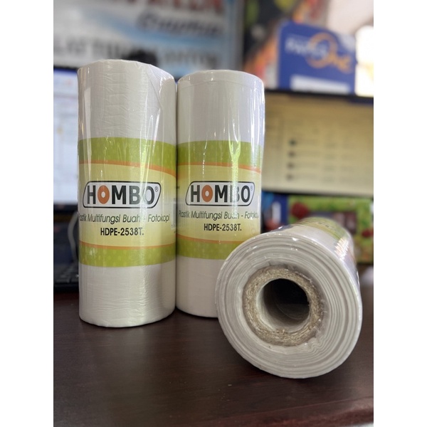 Jual Plastik Buah Roll / Plastik HD Roll / Plastik Fotocopy Hombo Uk 25x38 | Shopee Indonesia