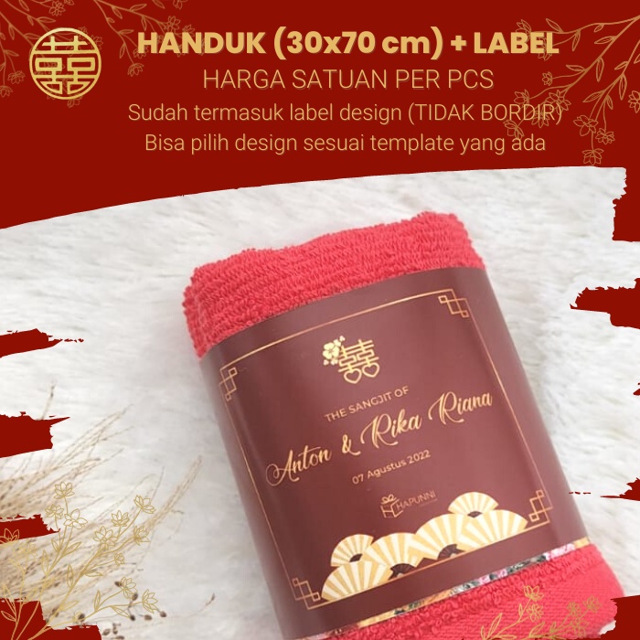 Jual Kue Sangjit Custom Label Sangjit Teapai Wedding Engagement Gift ...