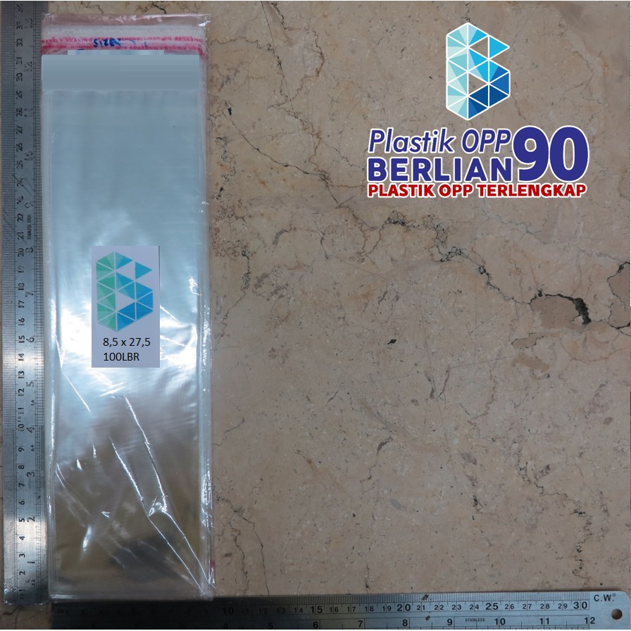 Jual PLASTIK OPP 8,5 X 27,5 CM Ketebalan 20 Micron Termurah | Shopee Indonesia