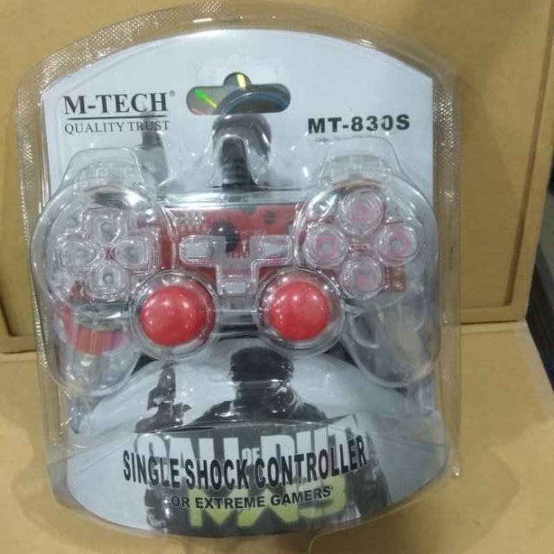 Jual STIK PC SINGLE TRANSPARAN / GAMEPAD USB PC TRANSPARAN LAMPU ...