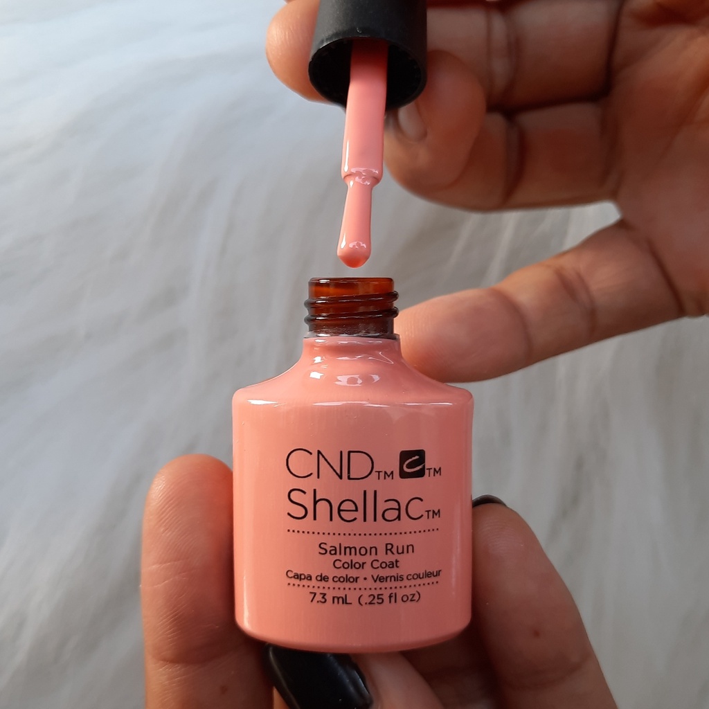 Jual Kutek CND Shellac SALMON RUN color / Nail gel polish 7.3 ml ...