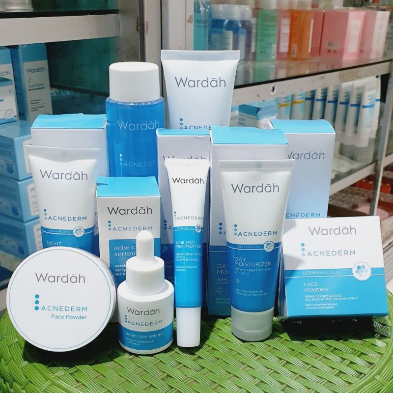 Jual (BISA COD) PROMO Paket Skincare Wardah Acnederm Series || Paket ...