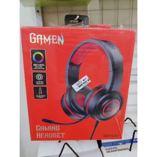 Jual GAMEN GH100 HEADPHONE GAMING RGB WIRED SUPERBASS EARPHONE GAME PC ...