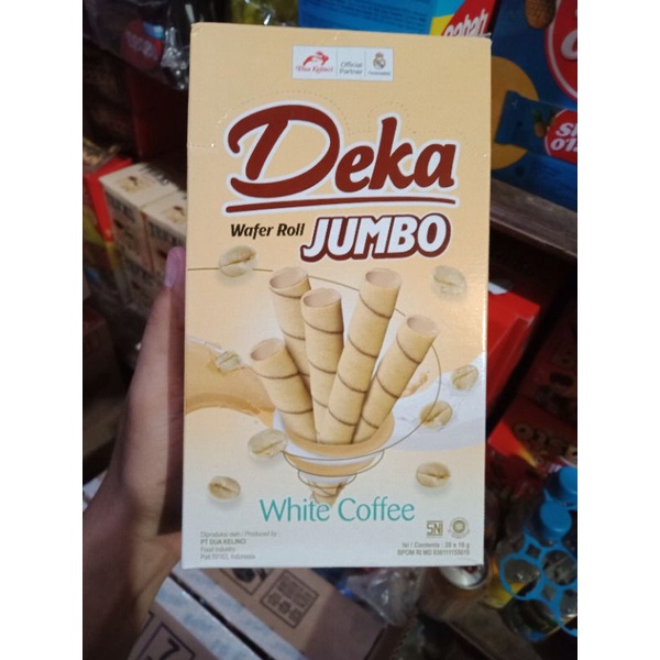 Jual Deka Wafer Roll Jumbo Rasa White Coffe 1 Box 20 Pcs | Shopee Indonesia