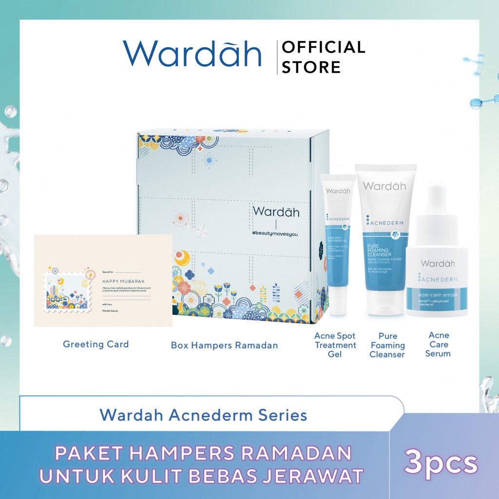 Jual WARDAH Acnederm Series (Serum, Foam Cleanser, Acne Spot Gel ...