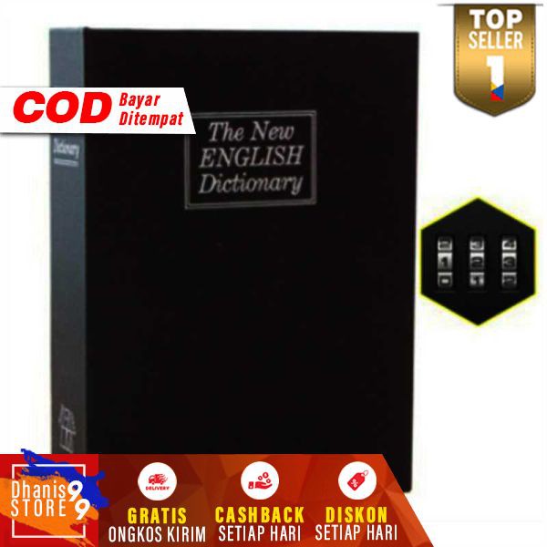 Jual Brankas Mini Model Buku Kamus Berangkas Kotak Tempat Penyimpanan ...