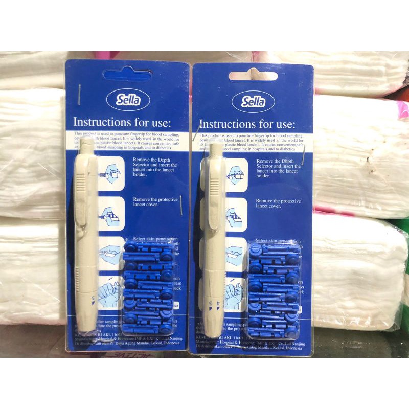 Jual Lancet pen Lancet Device Test Alat Ambil Sample Darah Pena Bekam ...