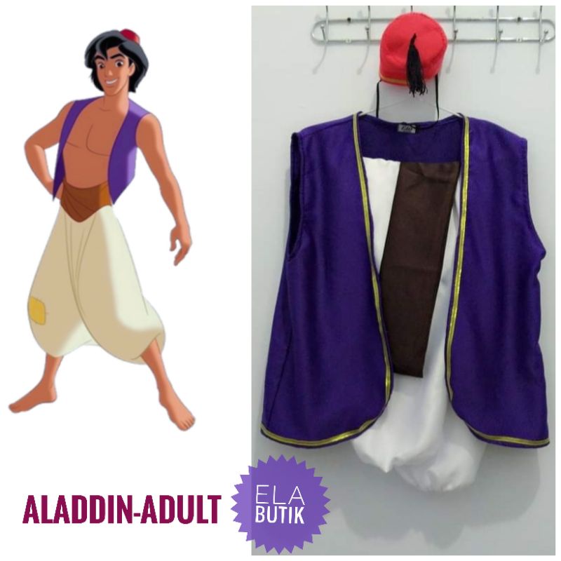 Jual Kostum aladdin-dewasa-kostum halloween-aladdin | Shopee Indonesia