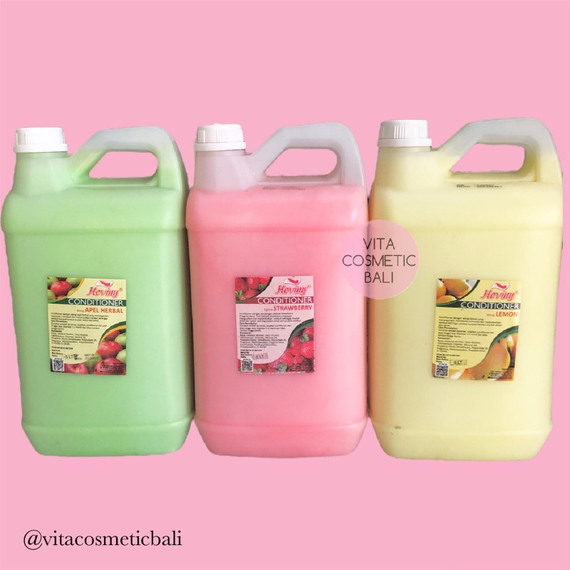 Jual HEVINY CONDITIONER rambut 5 LIter 5L galon | Shopee Indonesia