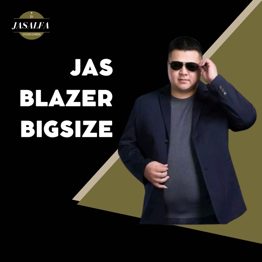 Jual jas blazer pria Jumbo Distro Terbaru big size TERBARU | Shopee ...