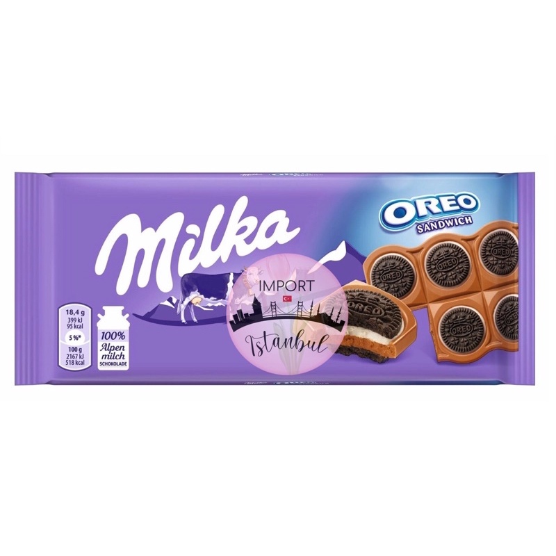 Jual Coklat Milka Oreo putih hitam dark milk white sutlu cikolata ...