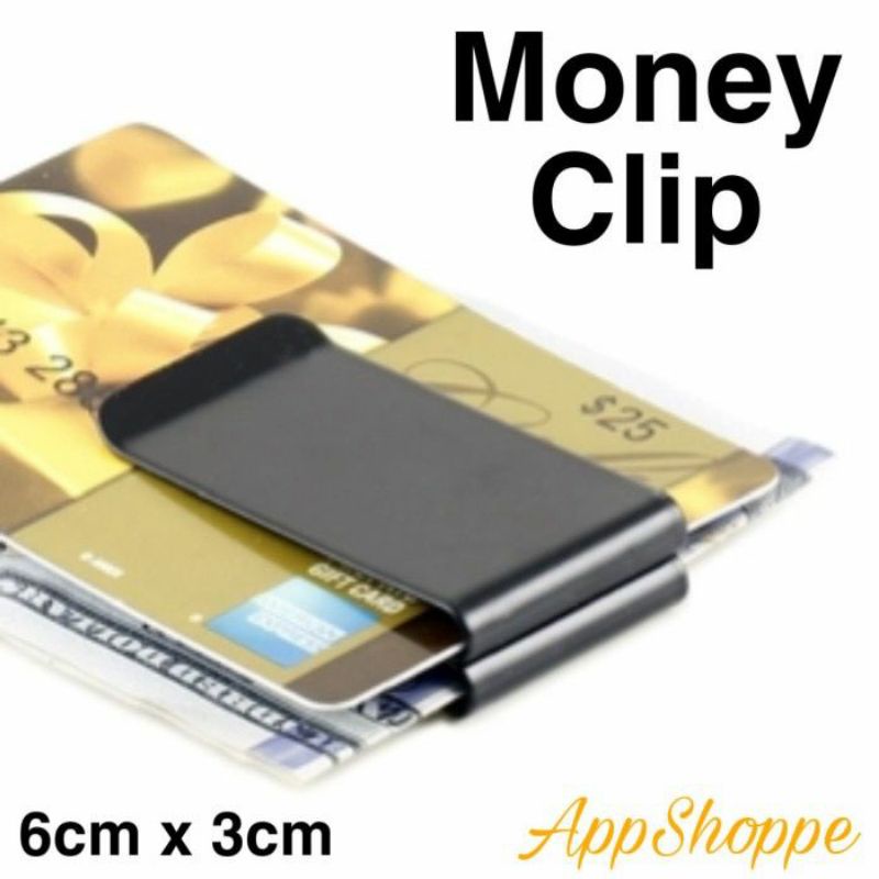 Jual M0n3y Cl1p Stainless Steel DOUBLE SIDED Penjepit Uang Klip Dompet ...