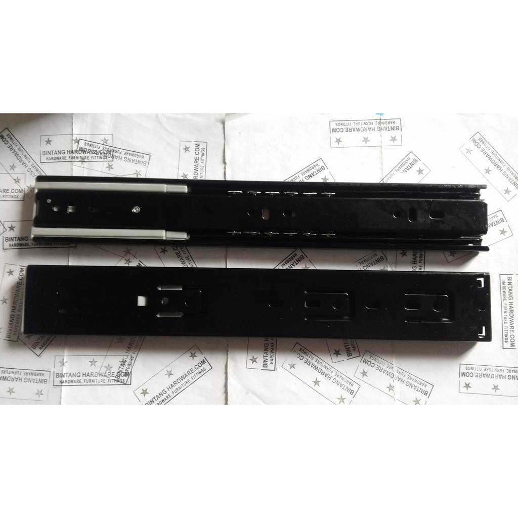Jual Rel Laci 30cm Ball Bearing Double Track Full Extension Slow Motion ...