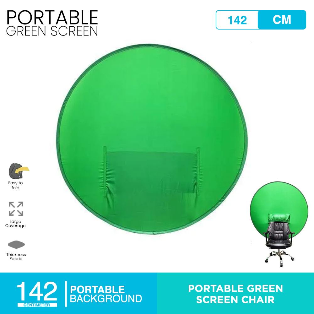Jual Portable Green Screen Chair for Background Screen - 142CM | Shopee ...
