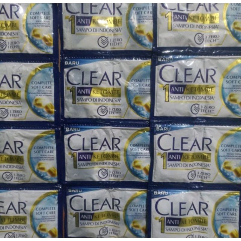 Jual Shampo Clear Sachet isi 12 pcs | Shopee Indonesia