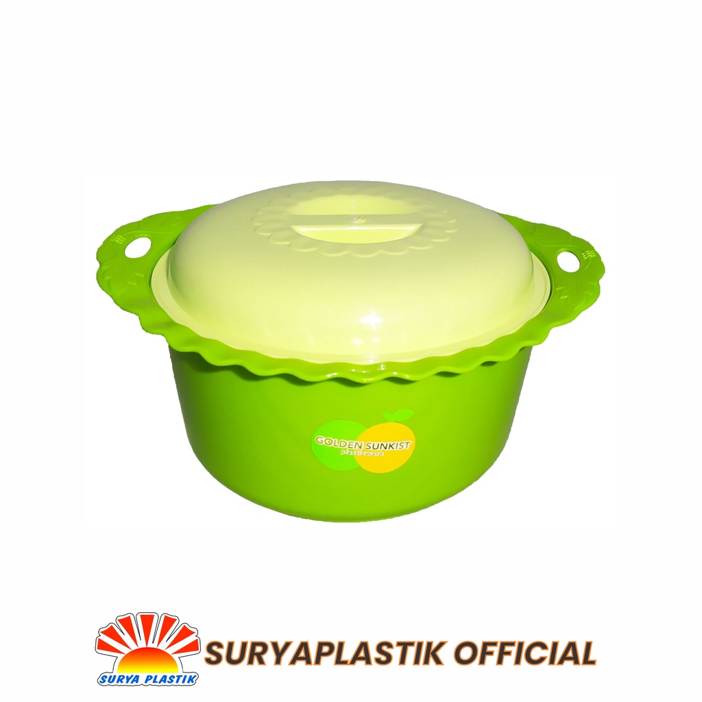 Jual Baskom Nasi Bulat Hijau BTB-2021 Golden Sunkish | Shopee Indonesia