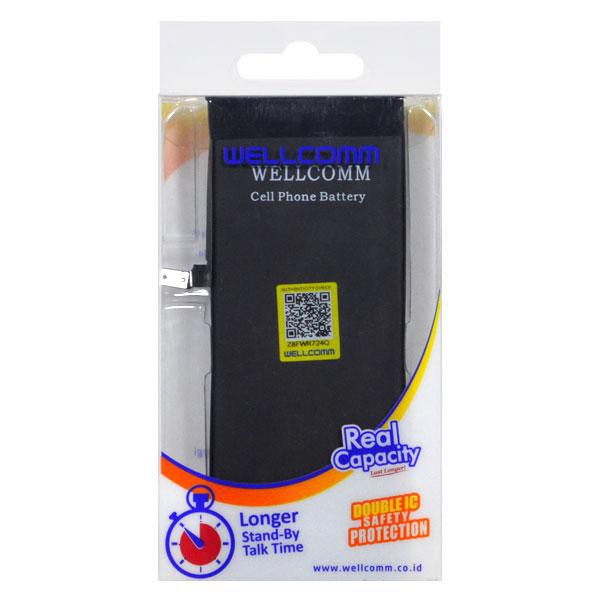 Jual BATTERY WELLCOMM ORIGINAL DOUBLE IC IP 6 Plus | Shopee Indonesia