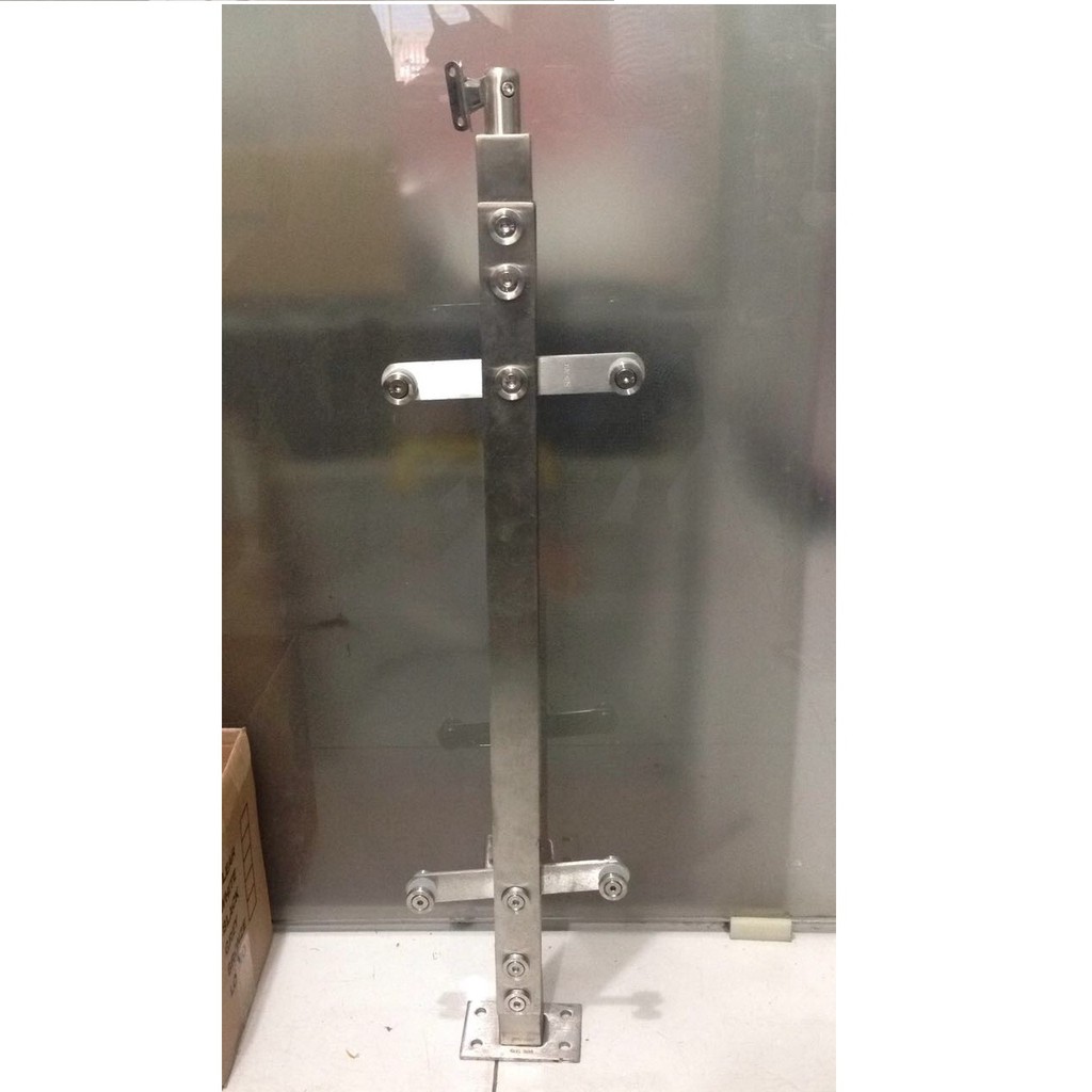 Jual Railing Tiang Reling Kaca Glass Hand Railing Stainless Steel Glass ...