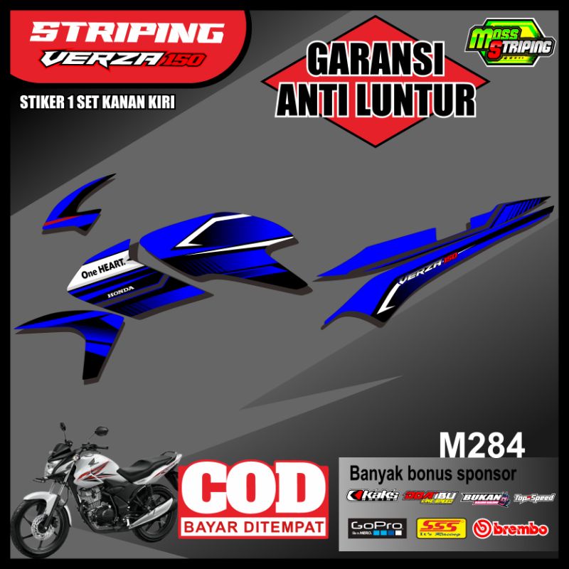 Jual STICKER LES VARIASI HONDA VERZA OLD LAMA LIST STICKER VARIASI SEMI ...