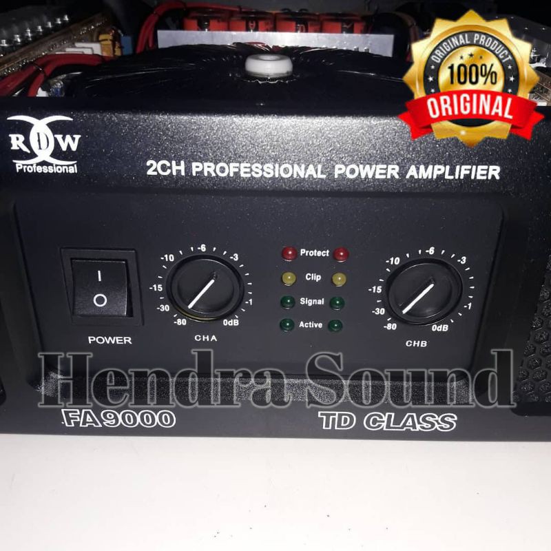 Jual Power Amplifier RDW FA 9000 / FA9000 TD Class (2 channel) | Shopee ...