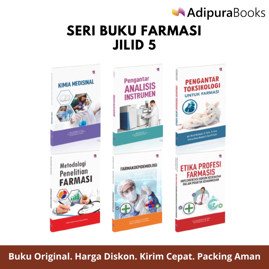 Jual Adipurabooks - Farmasi Jilid 5 : Kimia Medisinal / Analisis ...