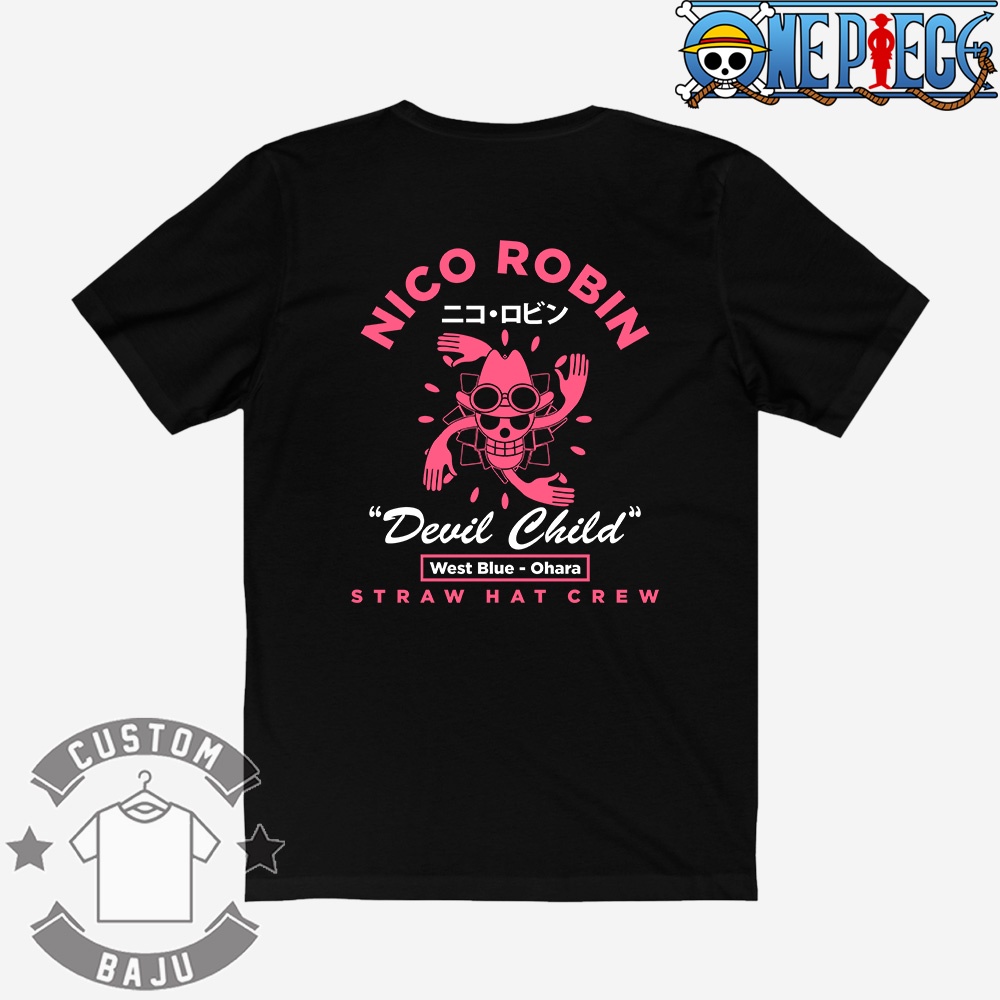 Jual Kaos Nico Robin Devil Child Anime One Piece | Shopee Indonesia