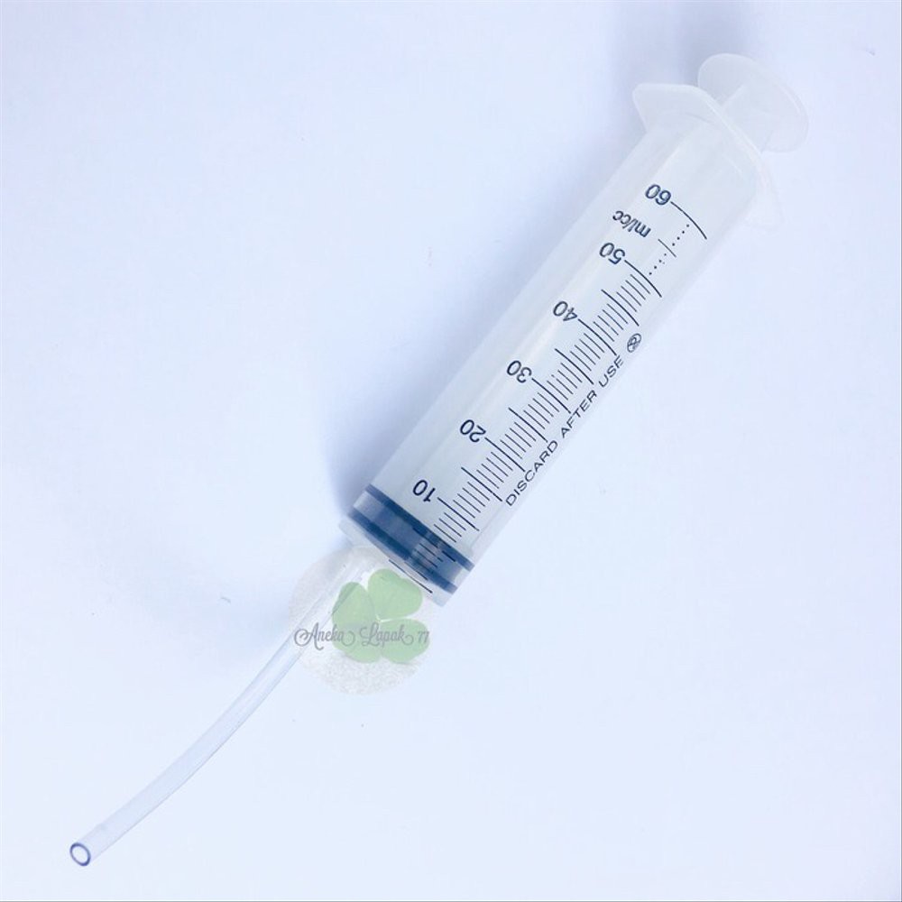 Jual Promo Suntikan 50 cc plus selang Syringe 50 ml baru tinta parfum ...