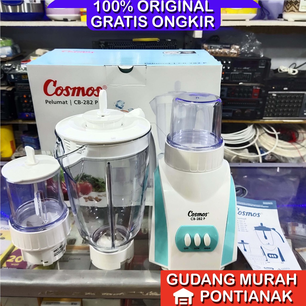 Jual Blender Cosmos CB 282P 282 P 3in1 2 Liter Jumbo Pelumat bumbu ...