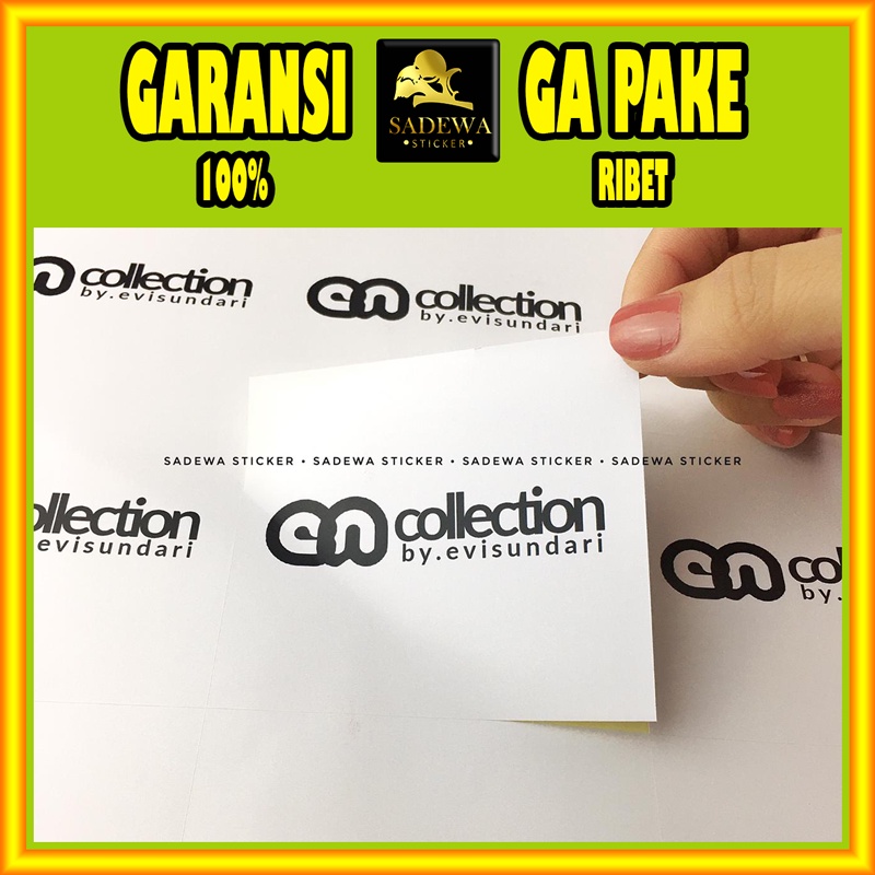 Jual SPC 5 1-7 Cetak Stiker Logo Olshop Custom Sticker Label Dus ...