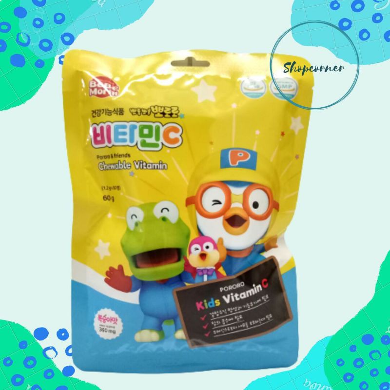 Jual Pororo Chewable Vitamin C Candy Korea 60gr | Shopee Indonesia