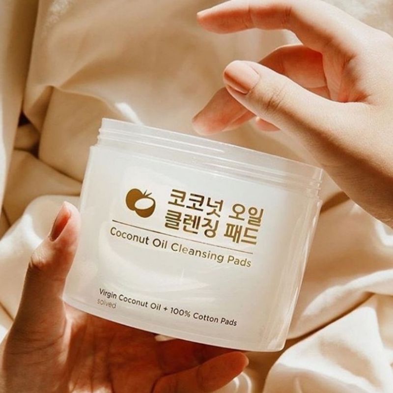 Jual Solved Skincare Coconut Oil Cleansing Pads Shopee Indonesia