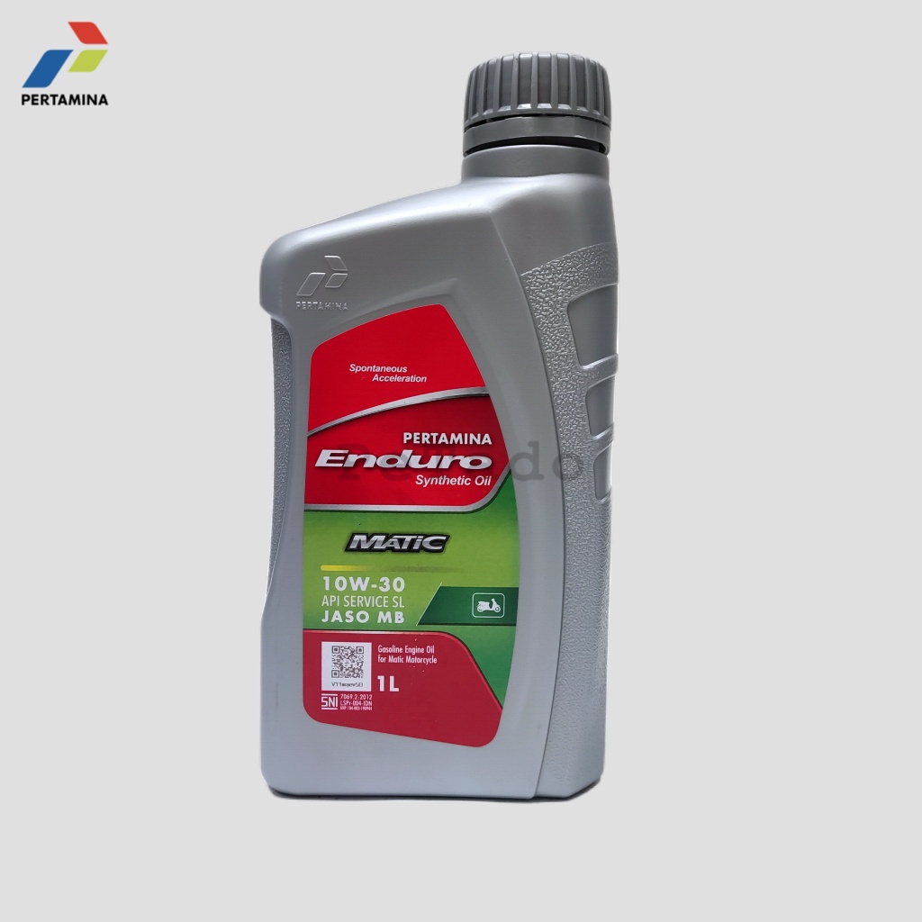 Jual Oli Pertamina Enduro Matic 10W-30 API SL JASO MB 1 Liter | Shopee ...