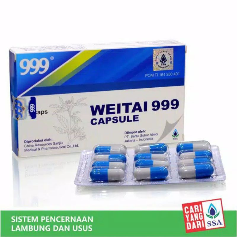 Jual 999 weitai capsule - obat maag dan asam lambung | Shopee Indonesia