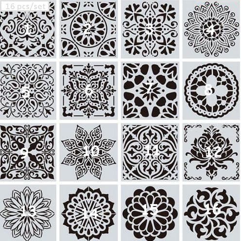 Jual Plastic Stencil - Stensil Dekorasi Motif_MANDALA07 | Shopee Indonesia
