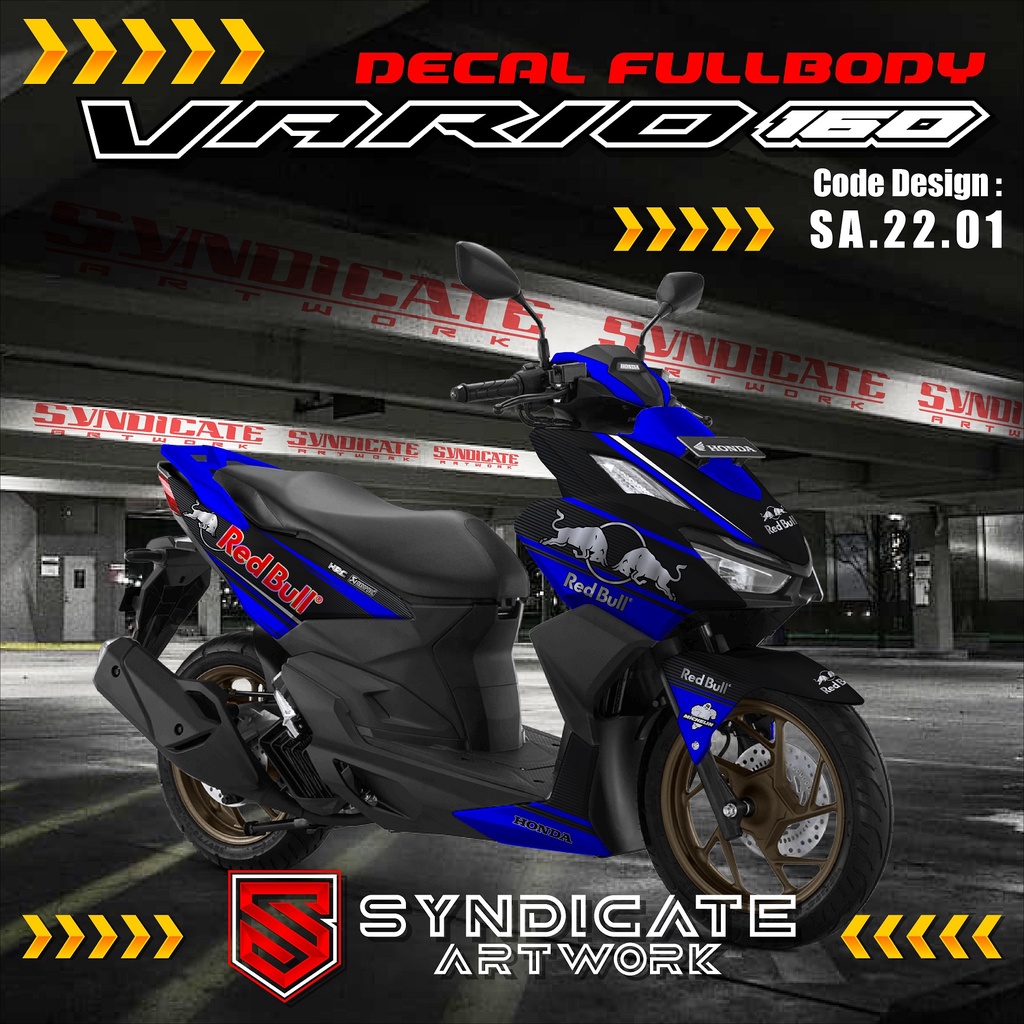 Jual Syndicate Artwork SA 22.01 - Decal Sticker Honda Vario New 160 ...
