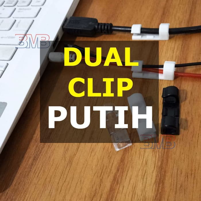 Jual PUTIH DUAL CLIP Perapi Kabel Klip Cable Serbaguna | Shopee Indonesia
