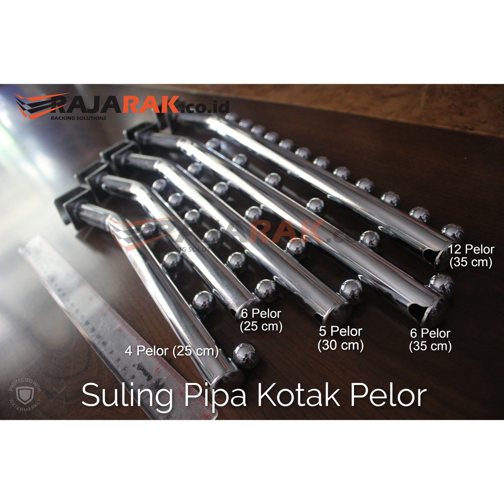 Jual Suling Pipa Kotak 6 Pelor Panjang 35 cm - Hanger Pipa Kotak Pelor ...