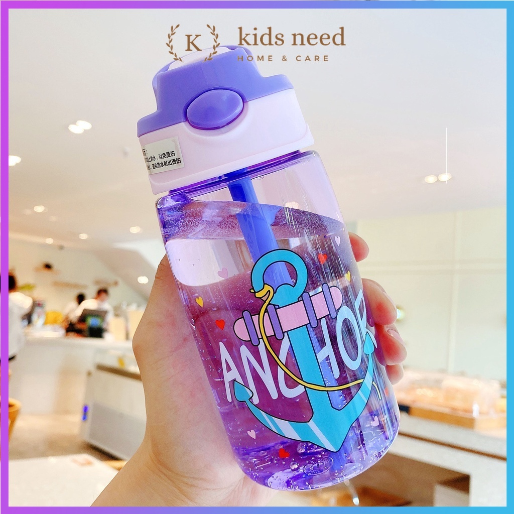 Jual Botol Air Minum Anak 450 ML BPA FREE / Botol Minum Anak Lucu Motif Karakter Imut dengan ...