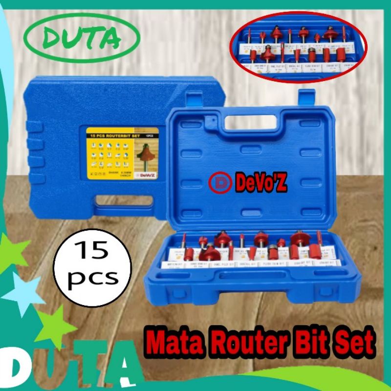 Jual Mata Profil Router Bit Set 15 Pcs Box Kayu dan Plastik | Shopee ...