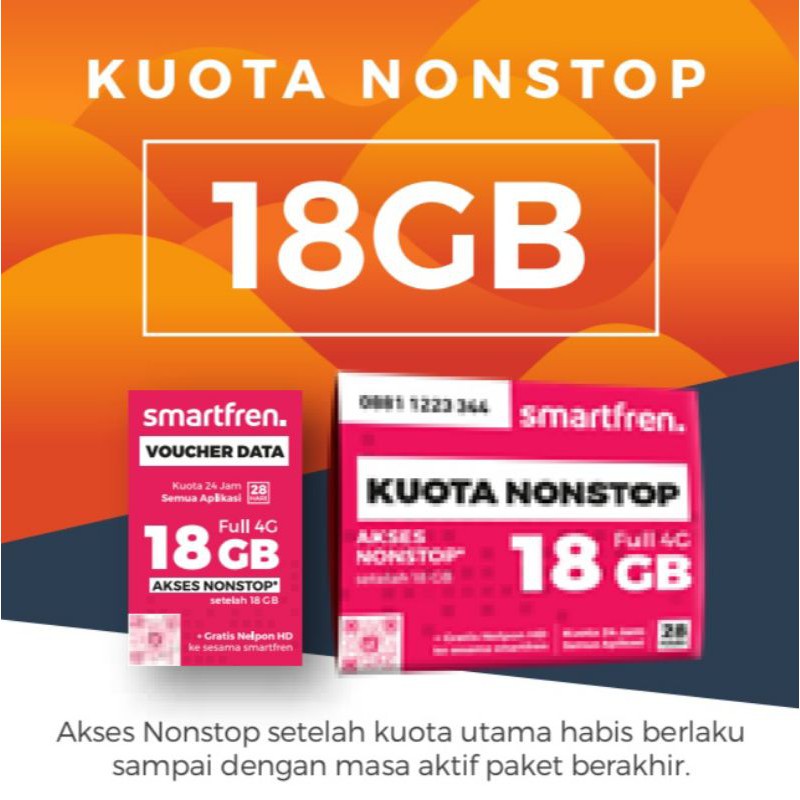Jual TRANSFER KUOTA SMARTFREN 18GB full 4G Nonstop | Shopee Indonesia