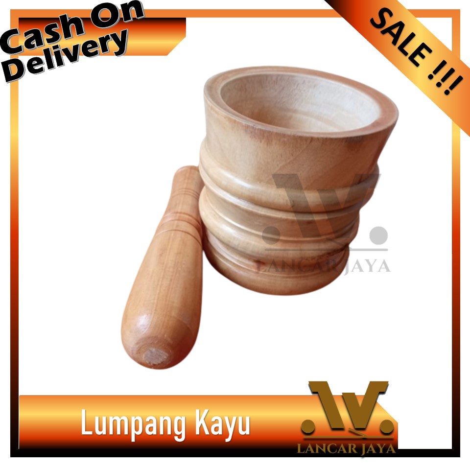 Jual Alat Tumbuk Kayu Tradisional / Lumpang Kayu Diameter 12cm | Shopee ...