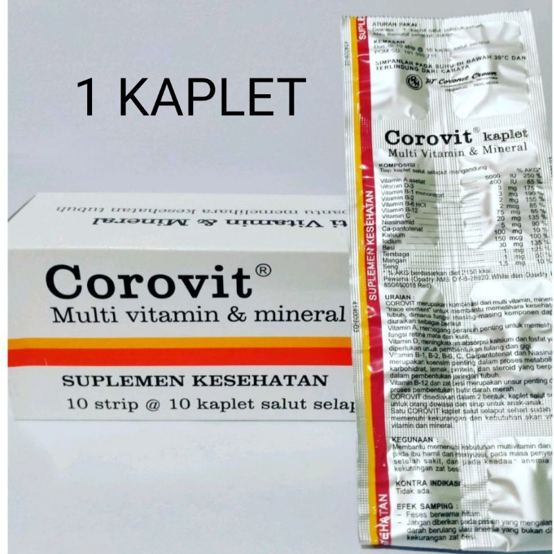 Jual Corovit Multivitamin 1 Tablet | Shopee Indonesia